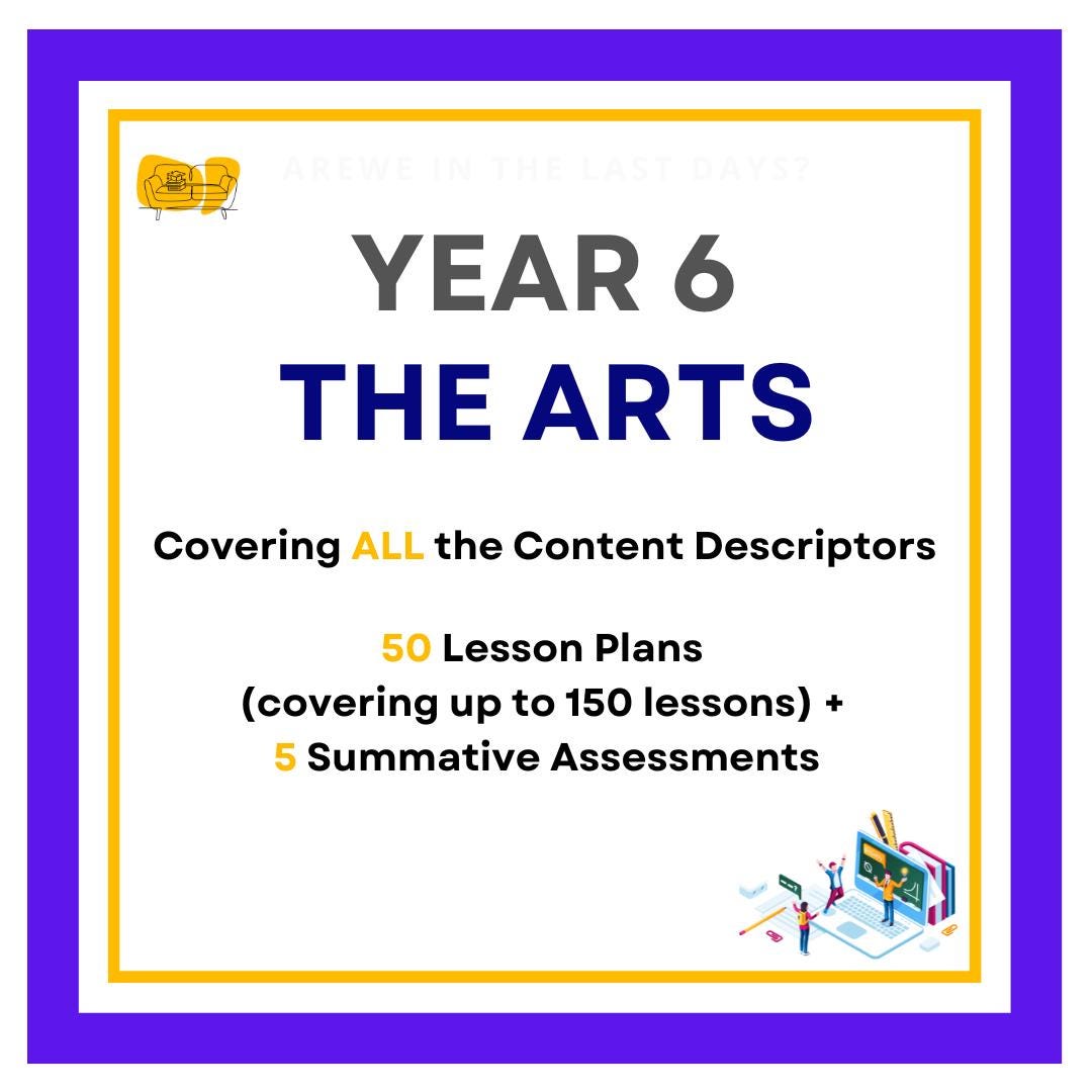 THE ARTS - Full Curriculum: 50 Lesson Plans (covering to up to 150 ...