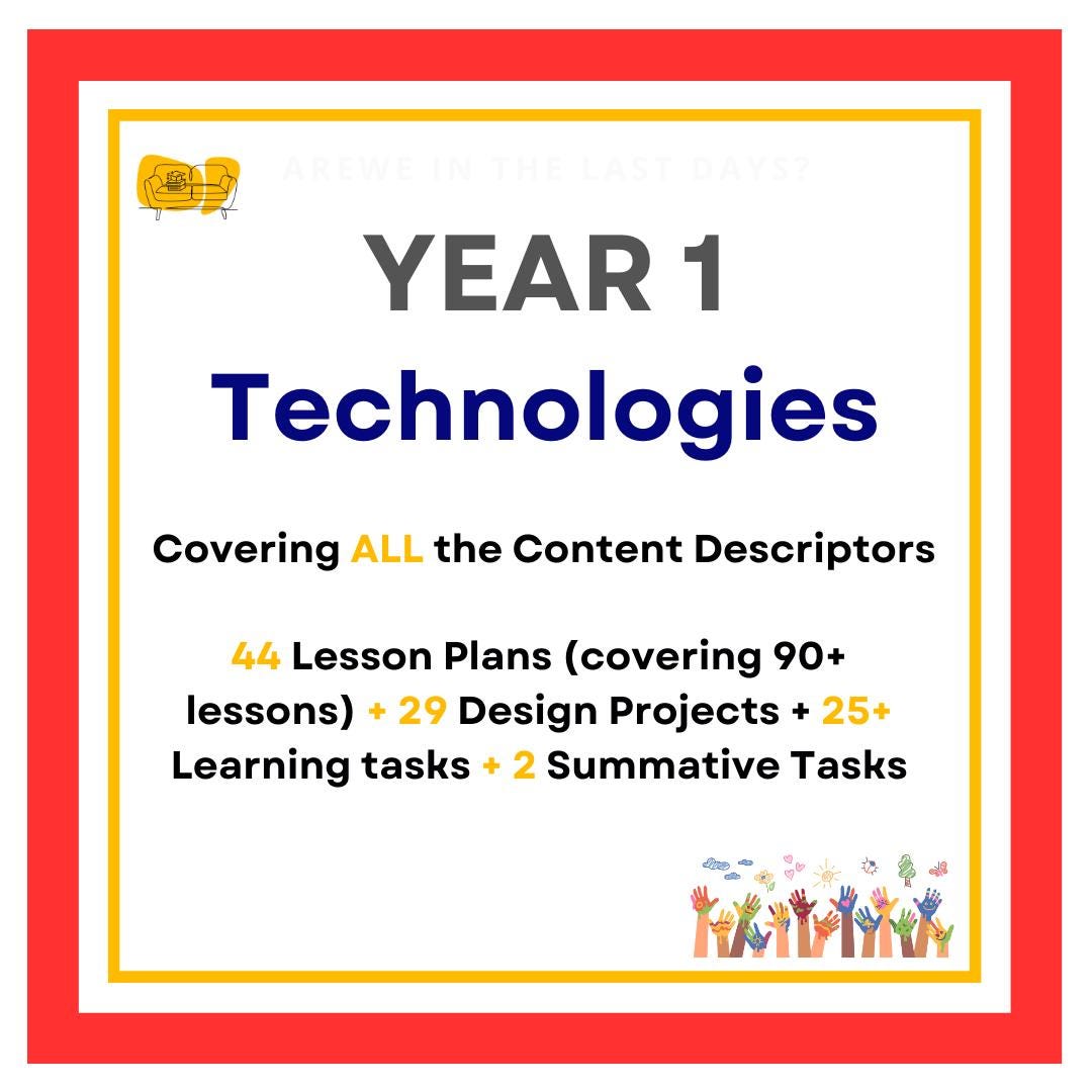 FULL TECHNOLOGY Curriculum: 44 Lesson Plans (covering 90+ Lessons) + 29 ...