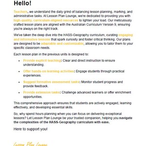 HASS - Geography: 16 Lesson Plans + 2 Summative Assessments ...