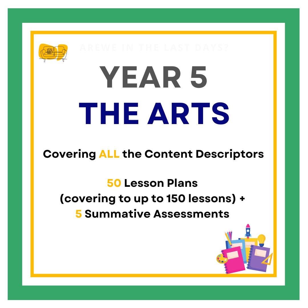 THE ARTS - Full Curriculum: 50 Lesson Plans (covering to up to 150 ...