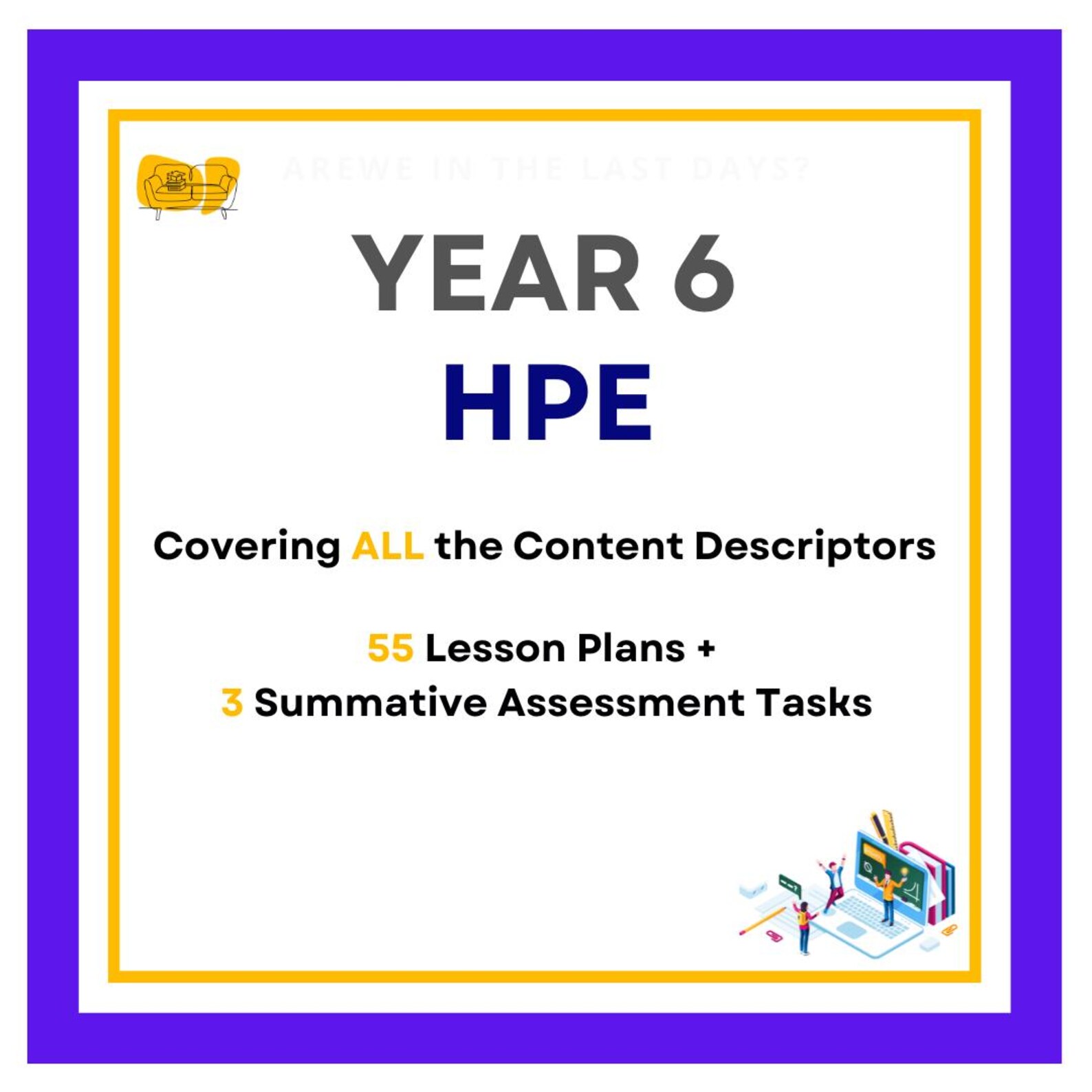 FULL HPE Curriculum: 55 Lesson Plans + 3 Summative Assessment Tasks ...