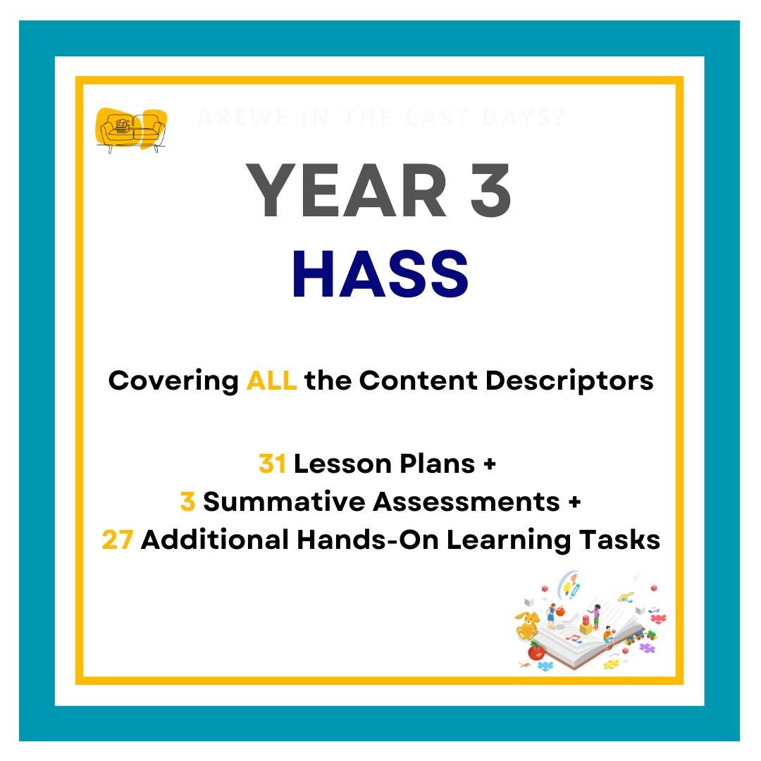FULL HASS/ HSIE Curriculum - 31 Lesson Plans, 3 Summative Assessments & 27 Additional Hands-on ...