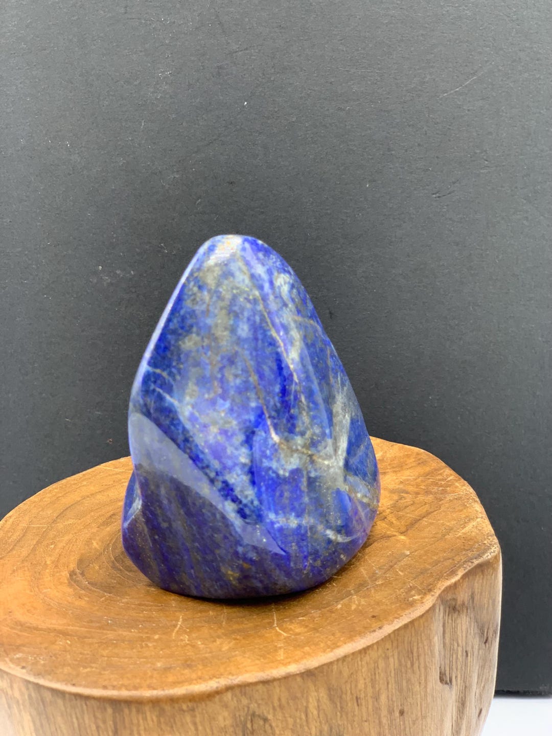 Polished Lapis Lazuli Tumble Stone, Afghanistan Freeform Decor (249g ...