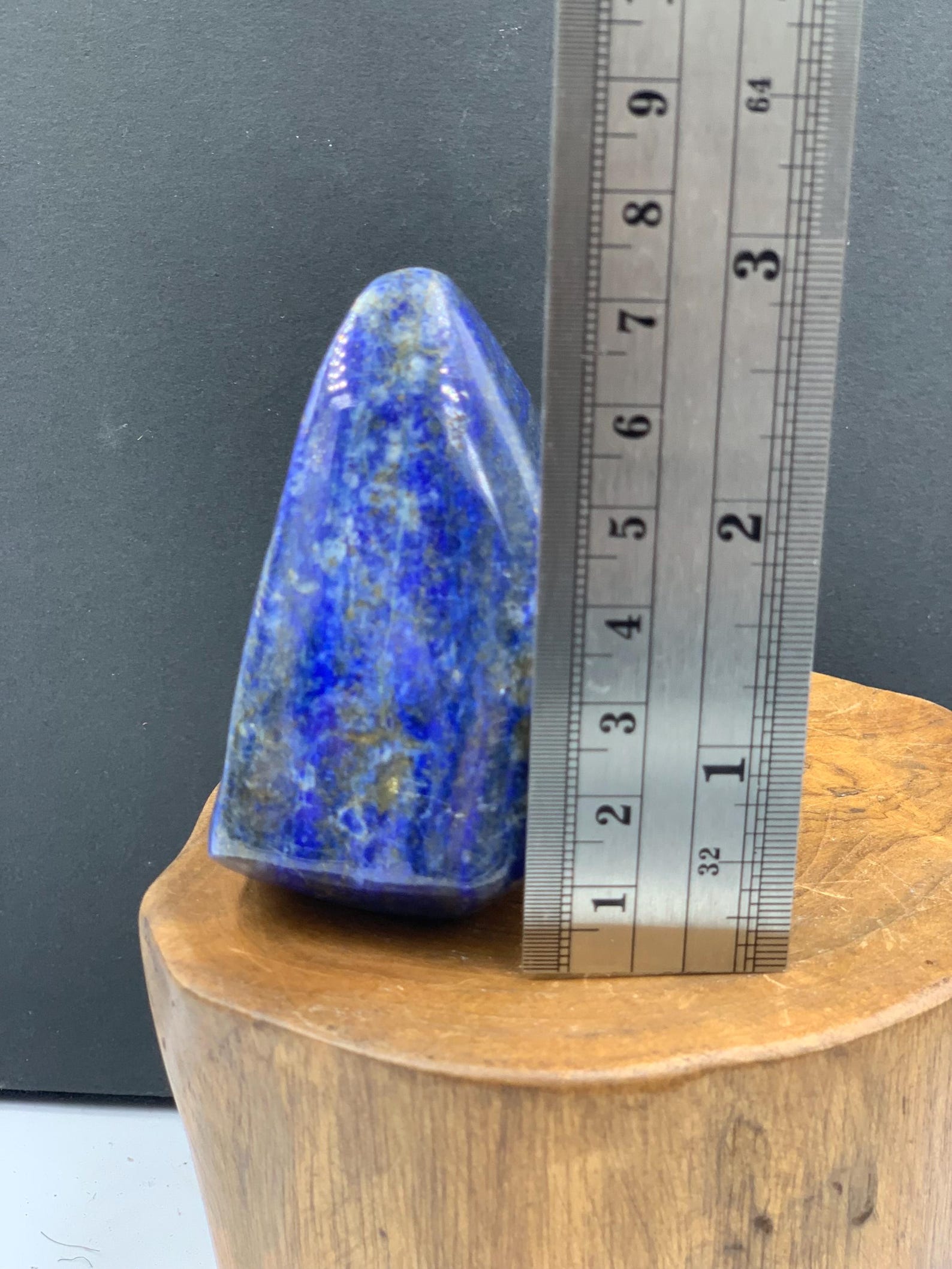 Polished Lapis Lazuli Tumble Stone, Afghanistan Freeform Decor (249g ...
