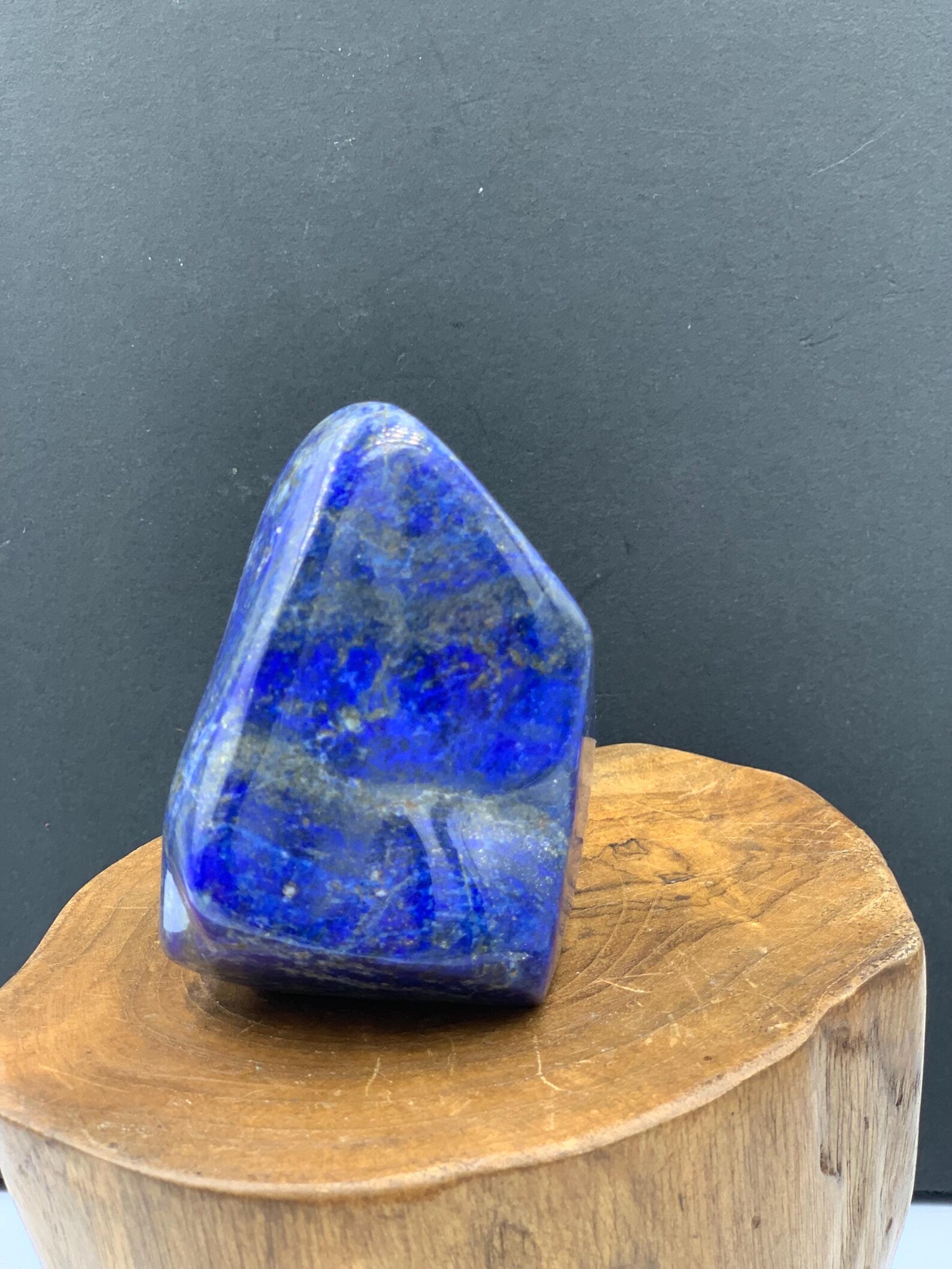 Polished Lapis Lazuli Tumble Stone, Afghanistan Freeform Decor (249g ...