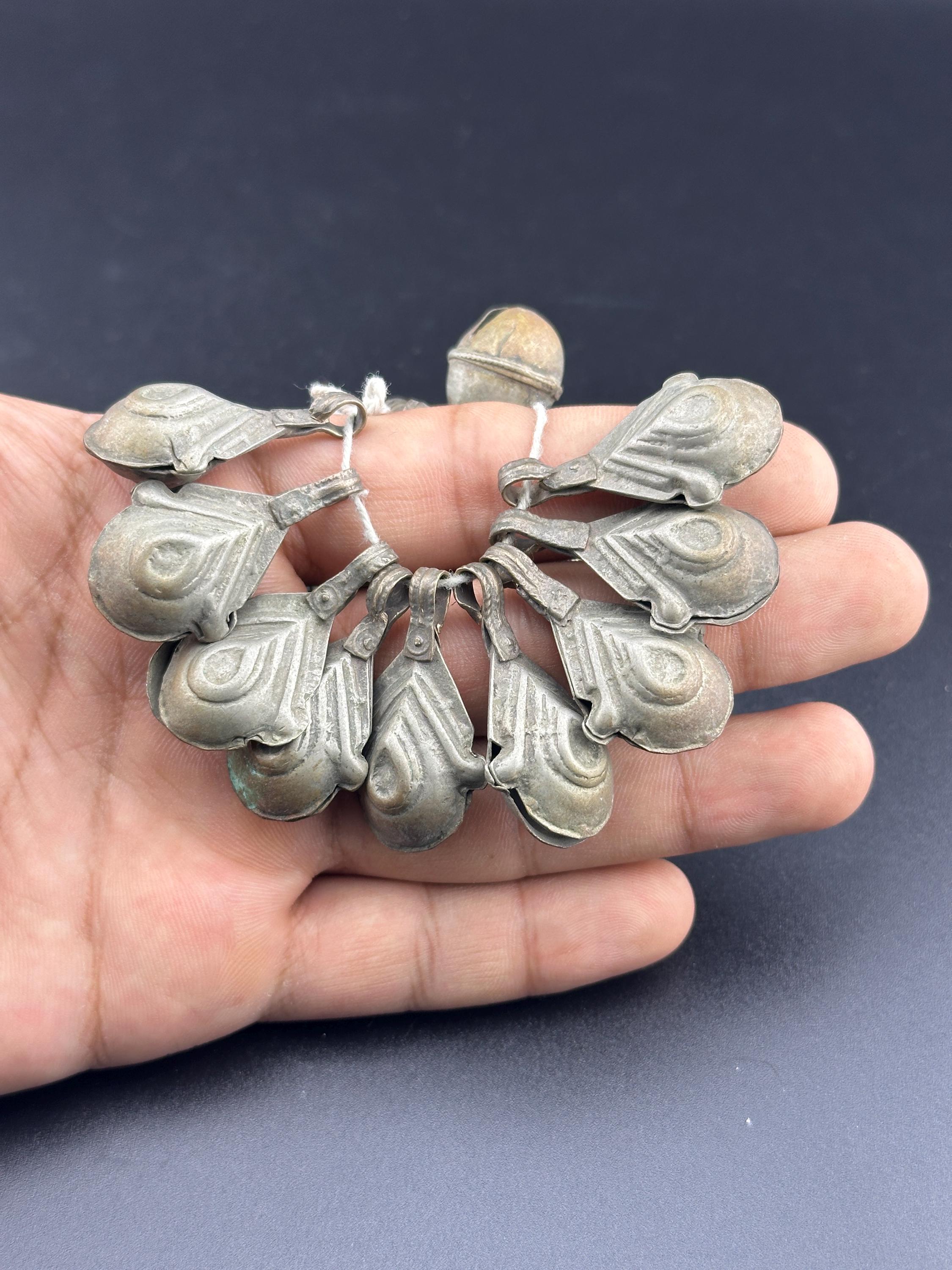 Vintage Kuchi Tribal Charm, White Metal Bells, Afghanistan - Etsy