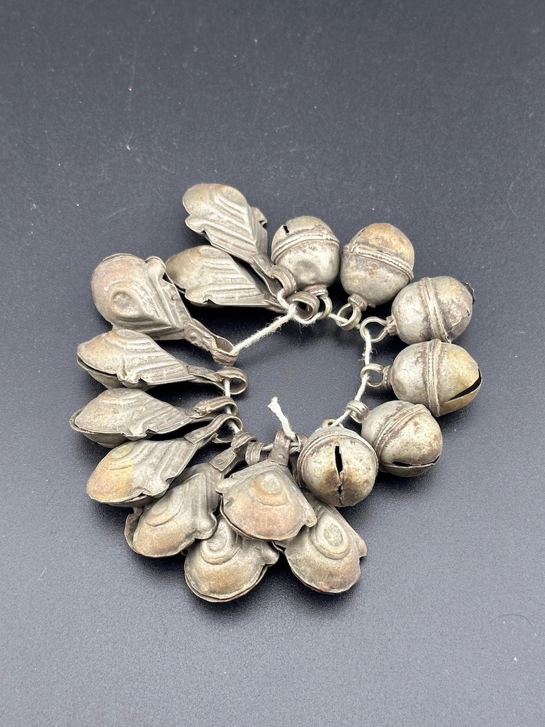 Vintage Kuchi Tribal Charm, White Metal Bells, Afghanistan - Etsy