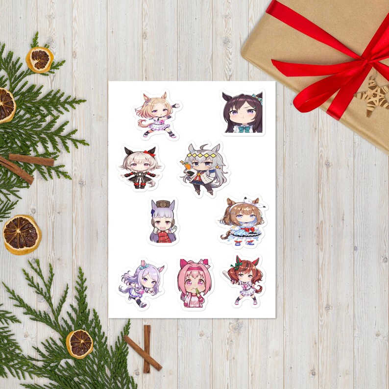 Umamusume Charms Sticker Sheet – Cute Uma Musume Anime Icons, Mini ...