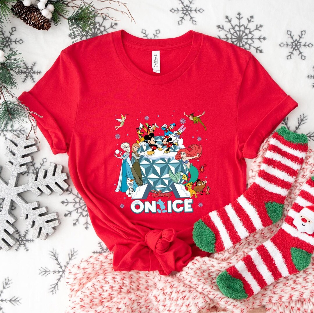 Disney on Ice Shirt Mickey Mouse Family Christmas T-shirt, Winter ...