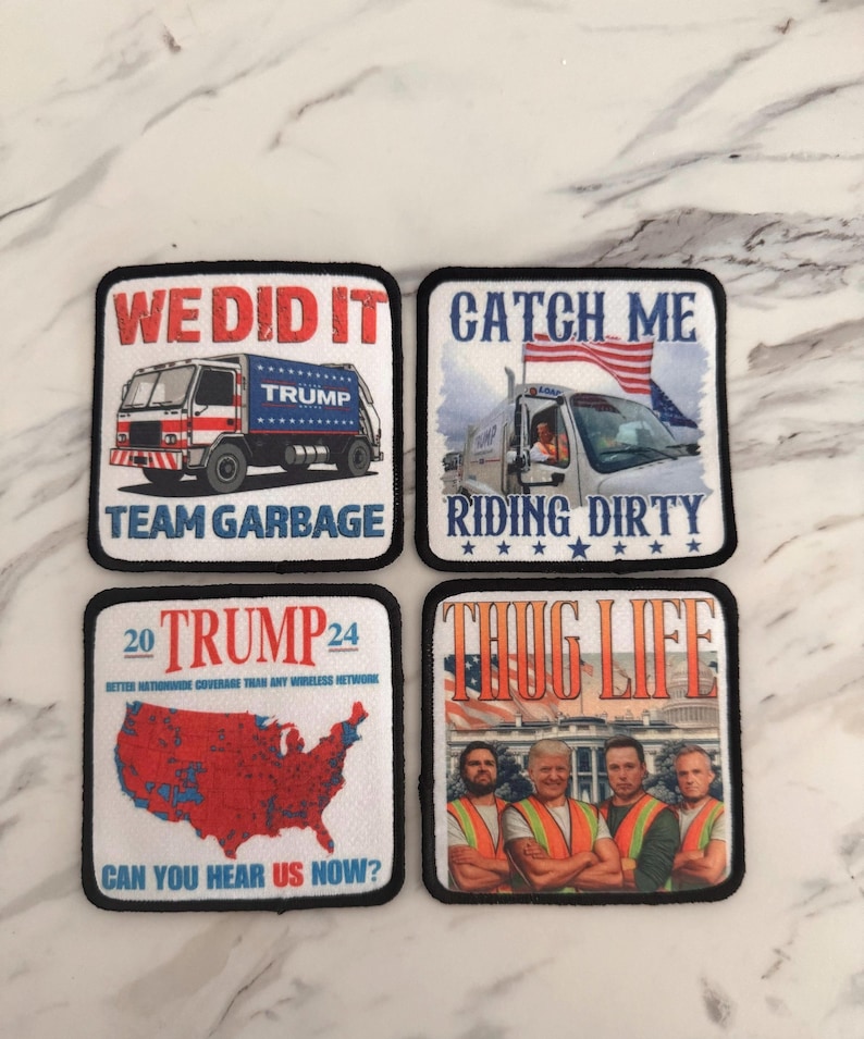 Trump Garbage Iron on Patch | MAGA Political Patches - Etsy