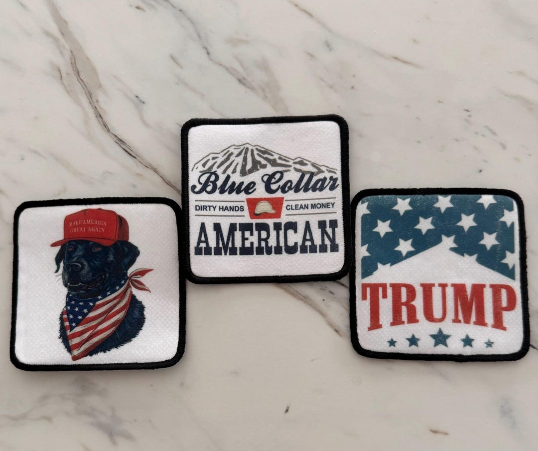 MAGA Dog Iron on Patch | Patriotic Apparel - Etsy
