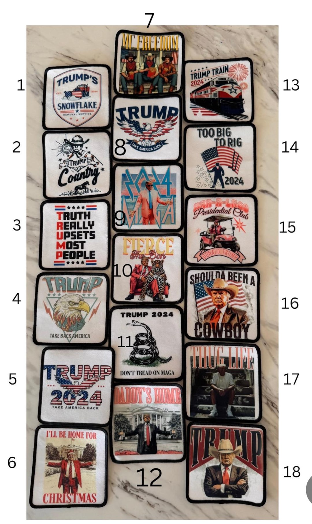 Trump Iron on Patches | MAGA | Iron on Patches | 2024 - Etsy