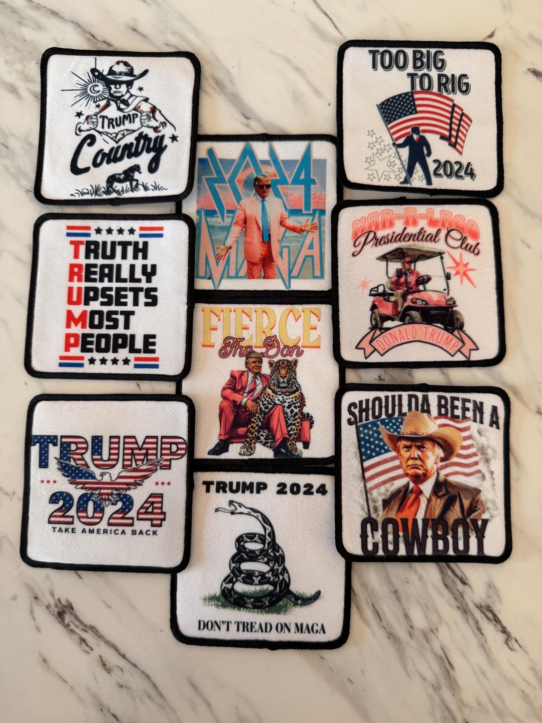 Trump Iron on Patch Bundle Iron on Patch MAGA Sublimation Patch Hats ...