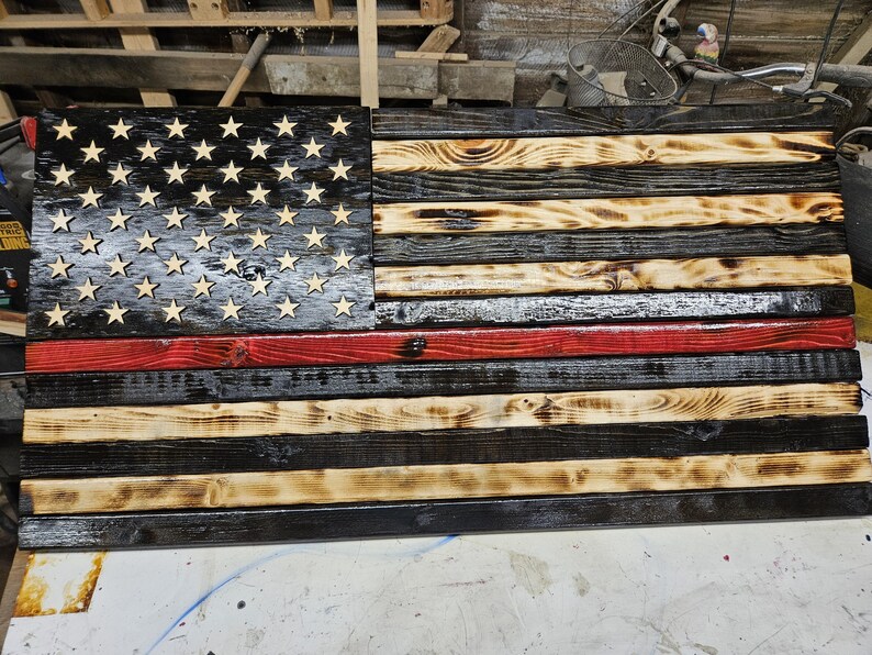 Rustic American Flag - Etsy