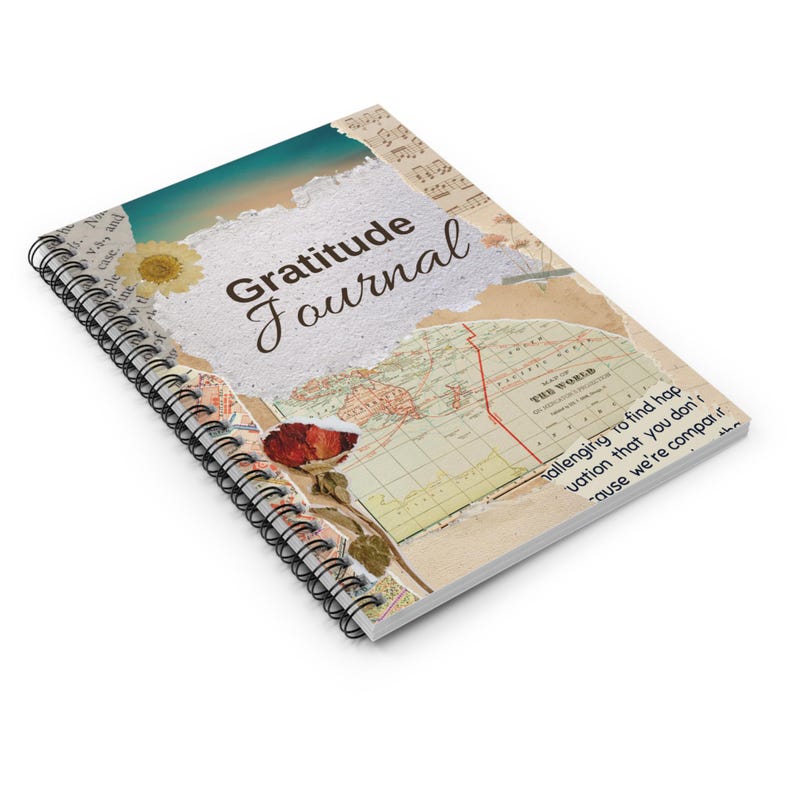 Gratitude Journal - Spiral Notebook for Mindfulness, Wellness, Self ...