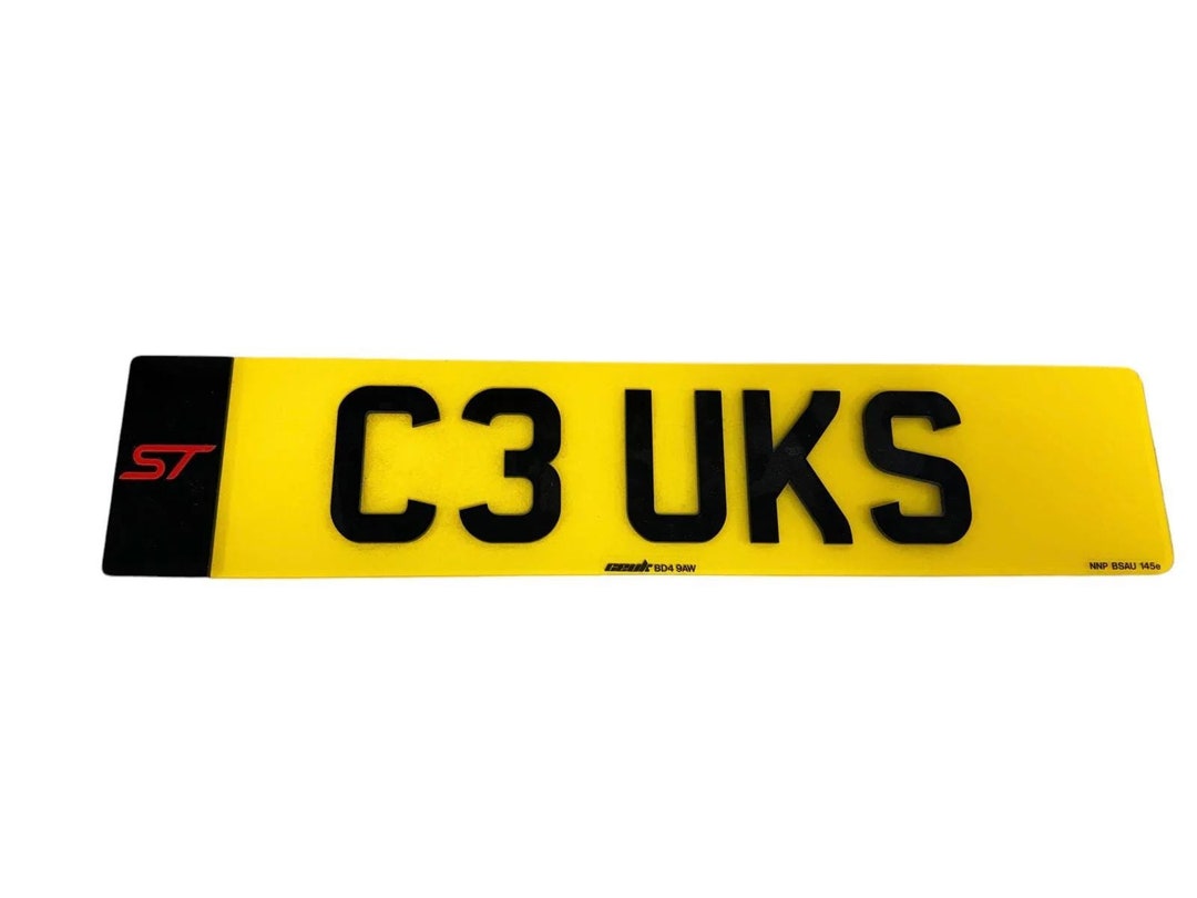 Pair of Number Plate Tags With Logos - Etsy