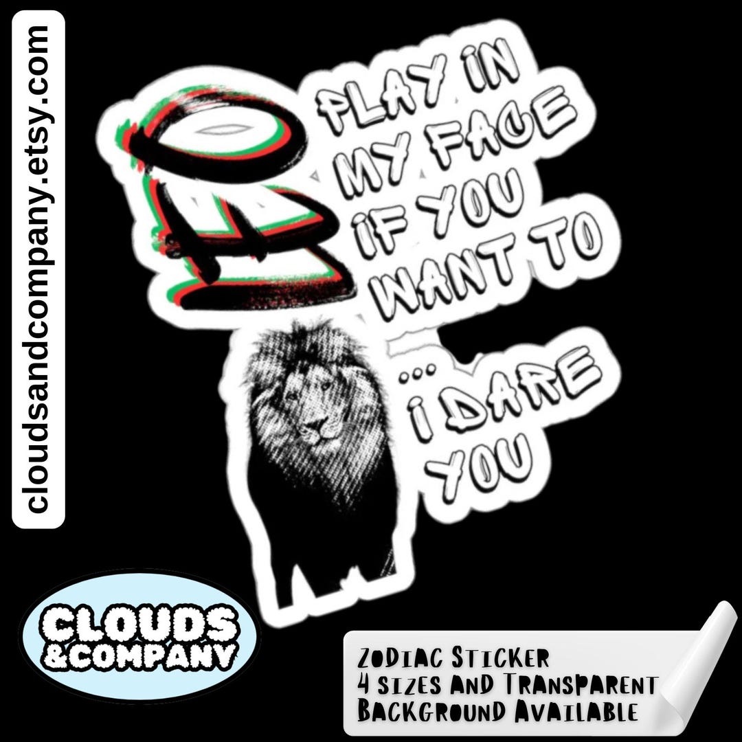 Leo, Sticker, Astrology Fun Decal for Phone or Laptop, Raw Zodiac ...