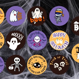 Halloween Sticker Pack Printable Stickers Digital Download Spooky Fun ...