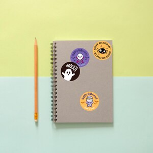 Halloween Sticker Pack Printable Stickers Digital Download Spooky Fun ...