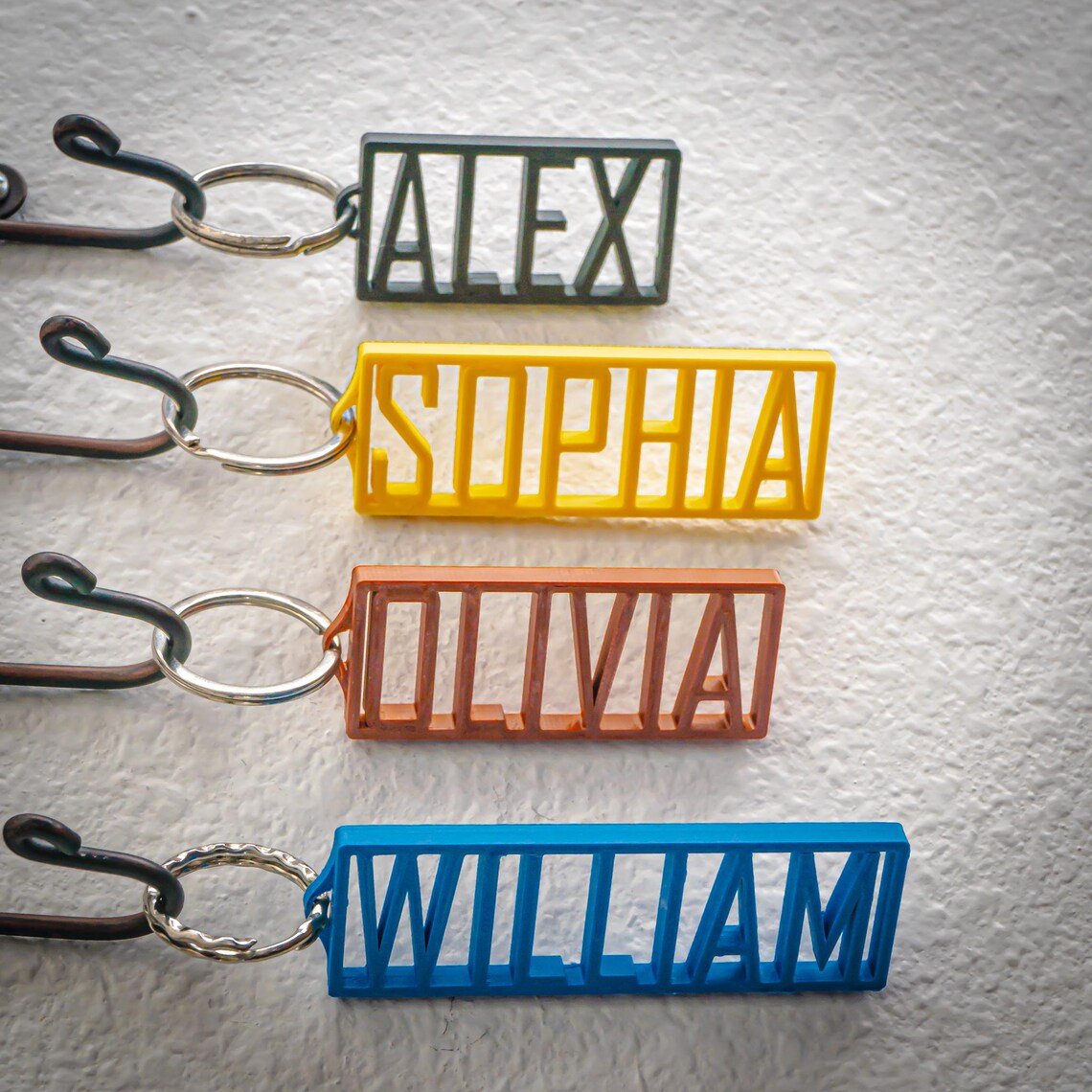 Customized Name Keychain | Custom Keychain | Keychains | Name Keychain ...