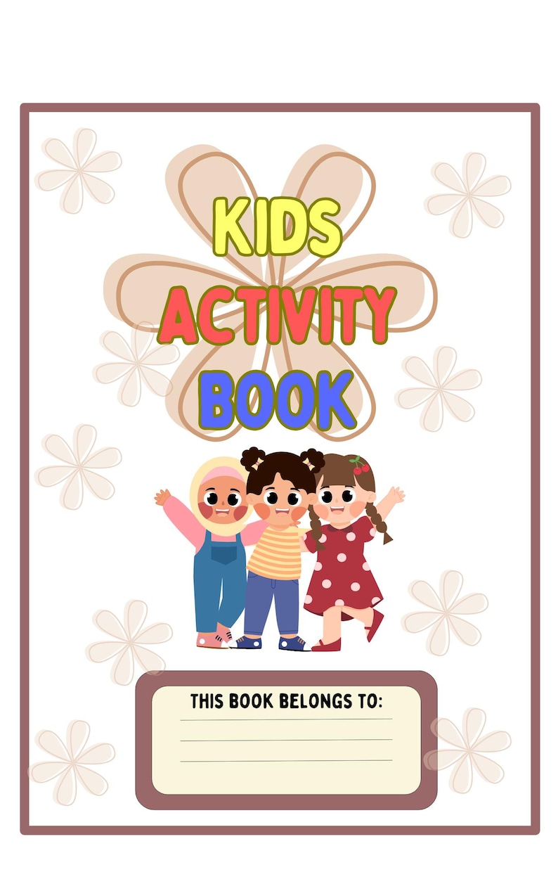 Printable Kids Activity Book - Etsy