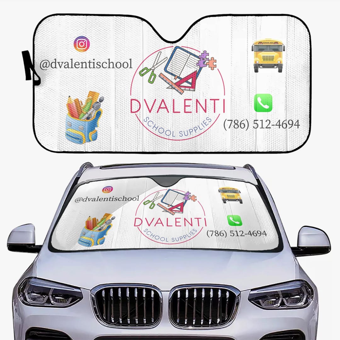 Personalize Car Windshield Sunshade Auto Custom Car Window Shade Custom ...