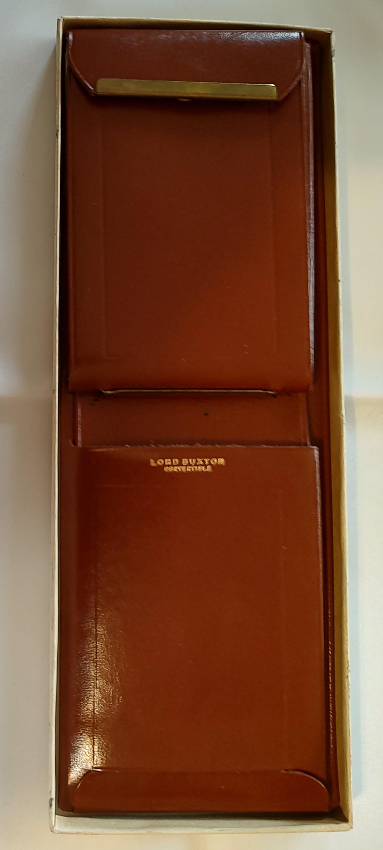 NEW Vintage 1960 Lord Buxton Convertible UNUSED Leather Wallet in ...