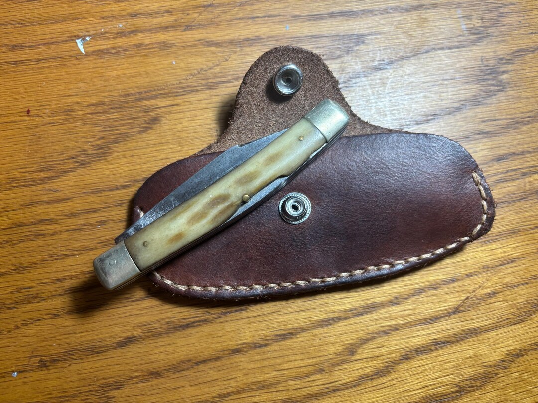 Leather Pocket Knife Case - Etsy