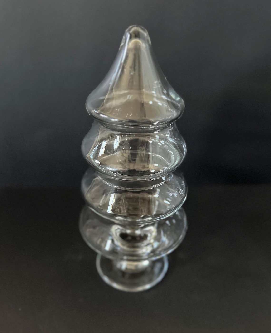 Vintage Clear Christmas Tree 2 Piece Apothecary Candy Jar - Etsy