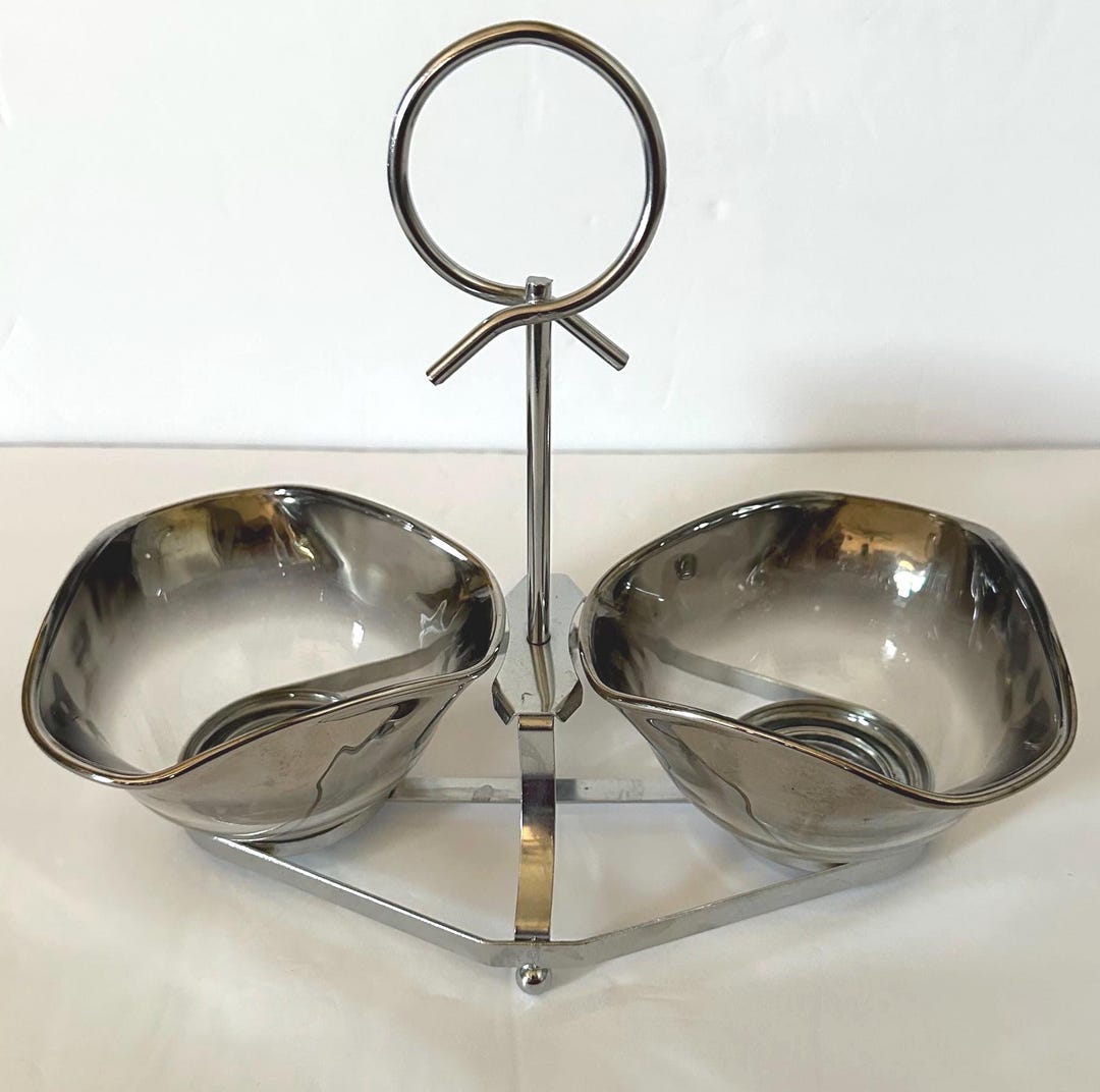 Vintage Dorothy Thorpe Condiment Set With Metal Caddy - Etsy