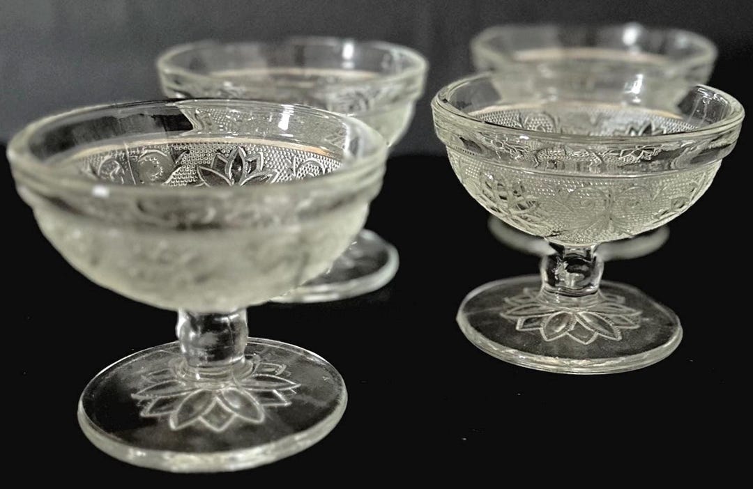 Vintage Anchor Hocking Clear Tall Sherbert/champagne Dish - Etsy