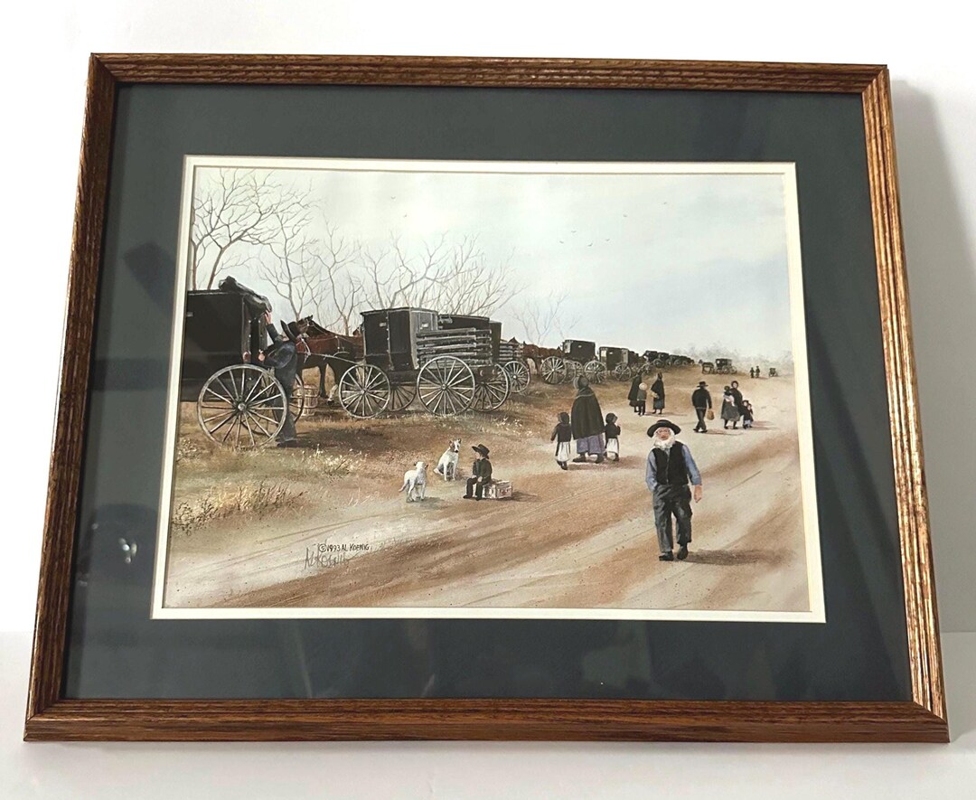Vintage Framed and Pencil Signed Al Koenig Artwork - Etsy