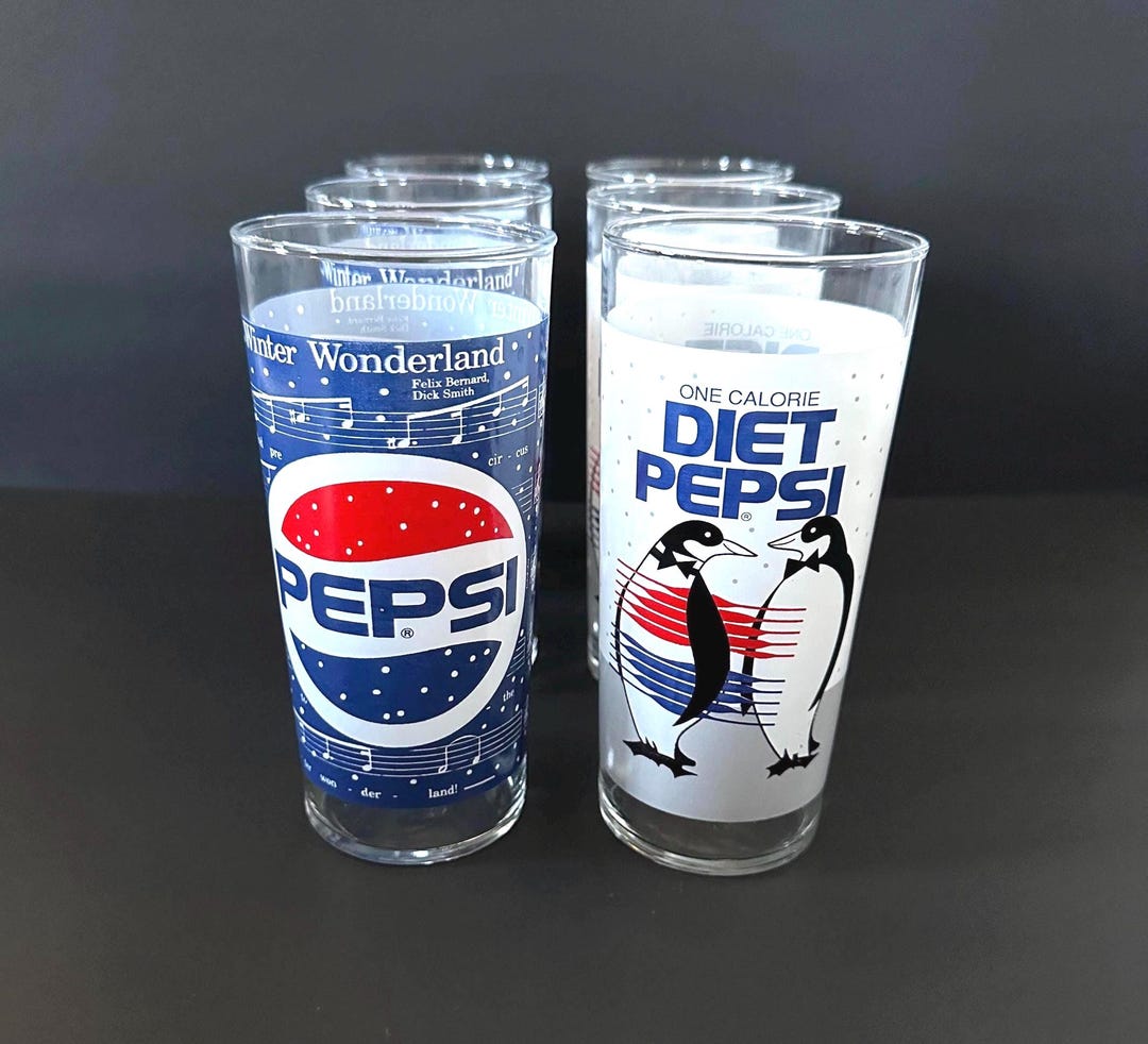 Vintage Pepsi Winter Wonderland & Diet Pepsi Winter Penguin Drinking ...