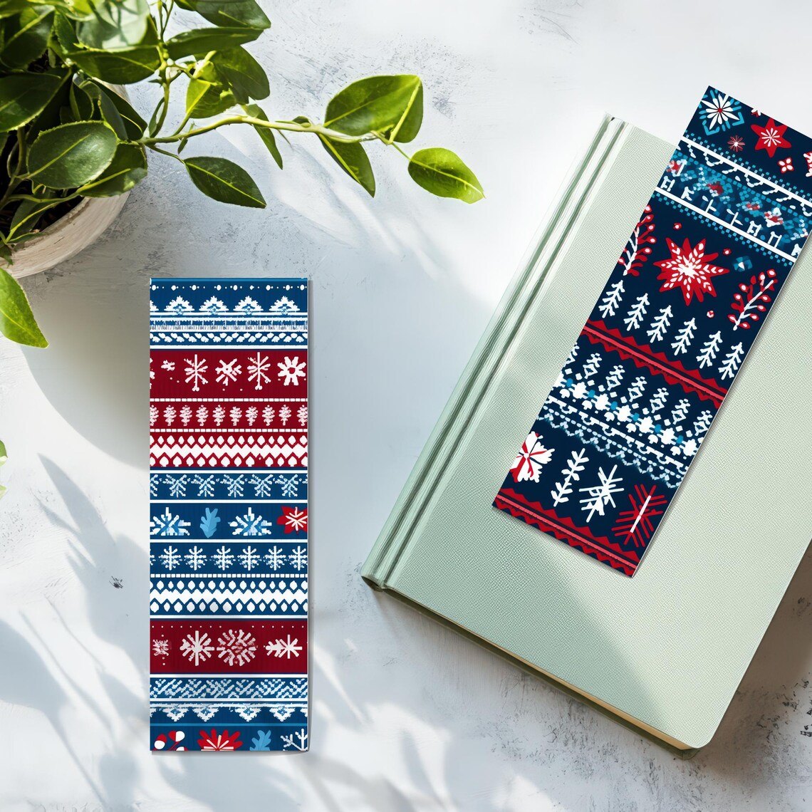 Ugly Christmas Sweater Printable Bookmarks: Book Lover Gift, DIY (PDF ...