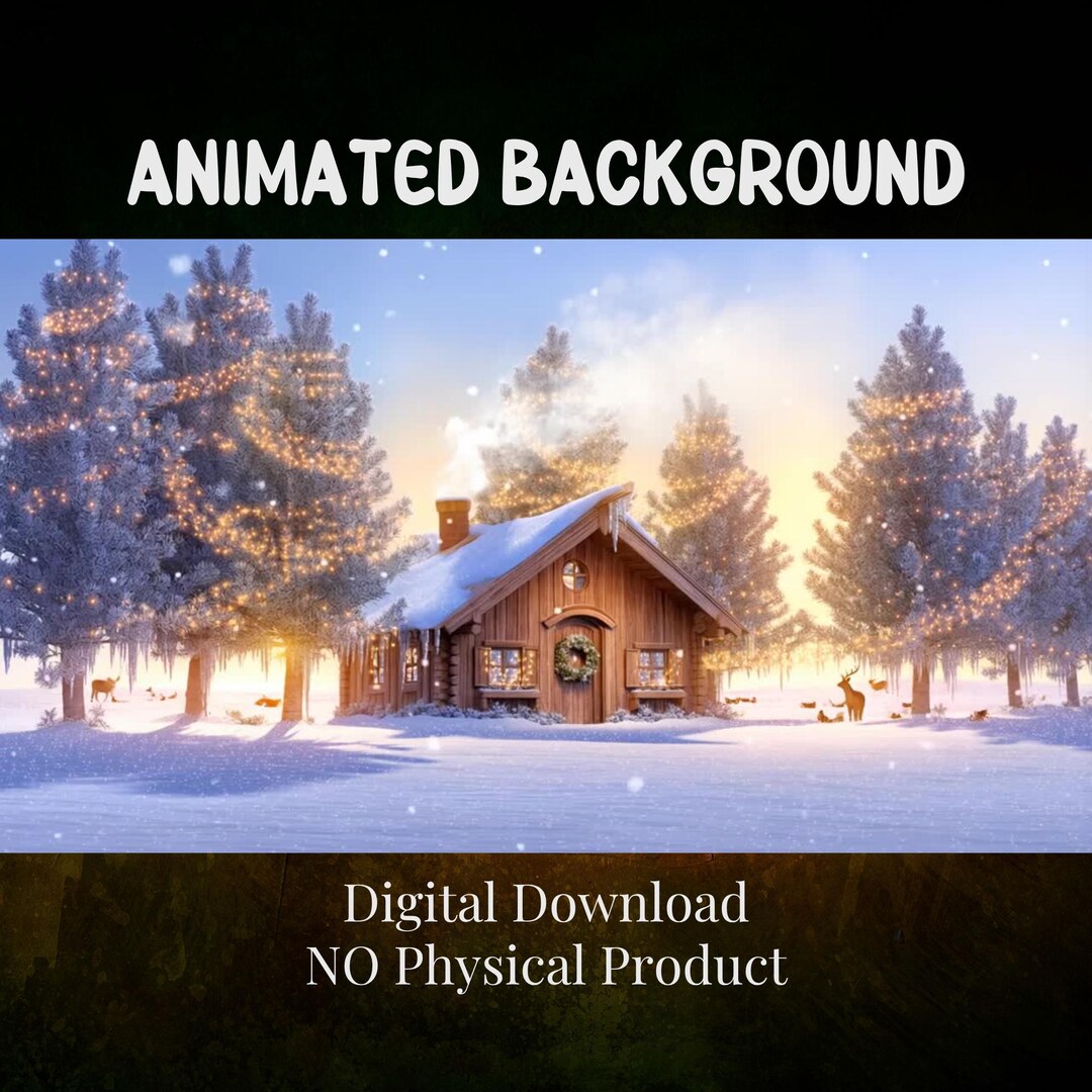 HD Animated Background Seamless Loop MP4 10 Seconds Cozy Cabin in ...