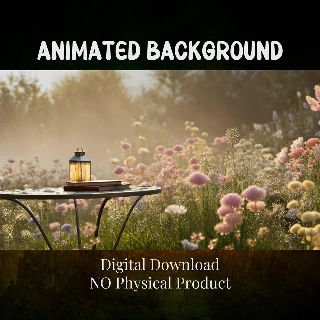 HD Animated Background Seamless Loop MP4 10 Seconds Calm Garden Vibes ...
