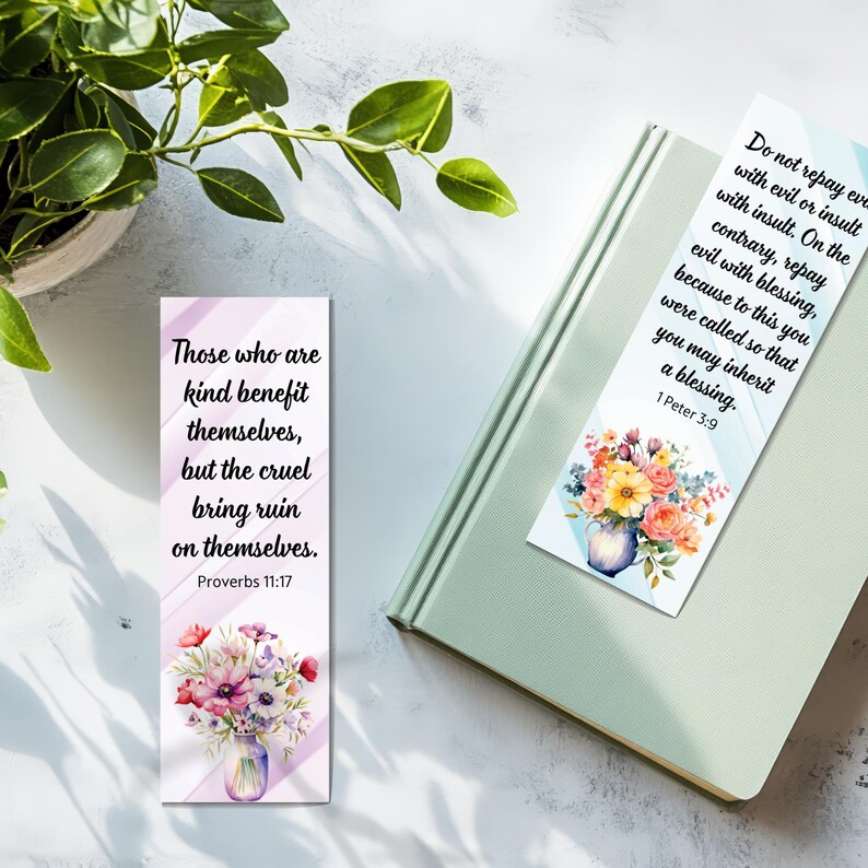 Kindness Verse Bookmarks: Printable DIY Gift (digital Download, PDF) - Etsy