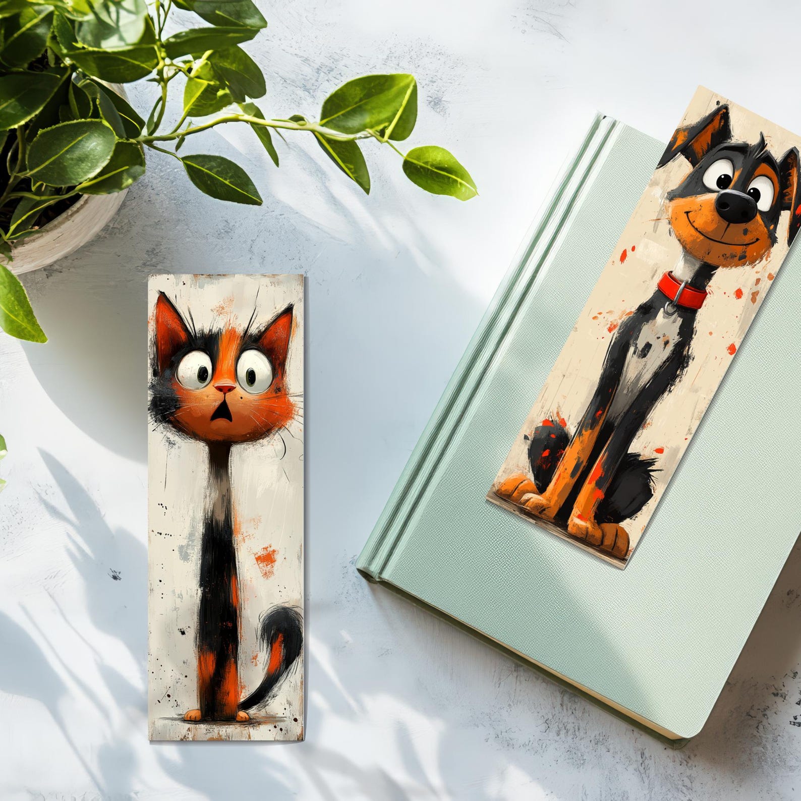 Crazy Animals Bookmarks: Printable DIY Gift (PDF and PNG Download, 10 ...