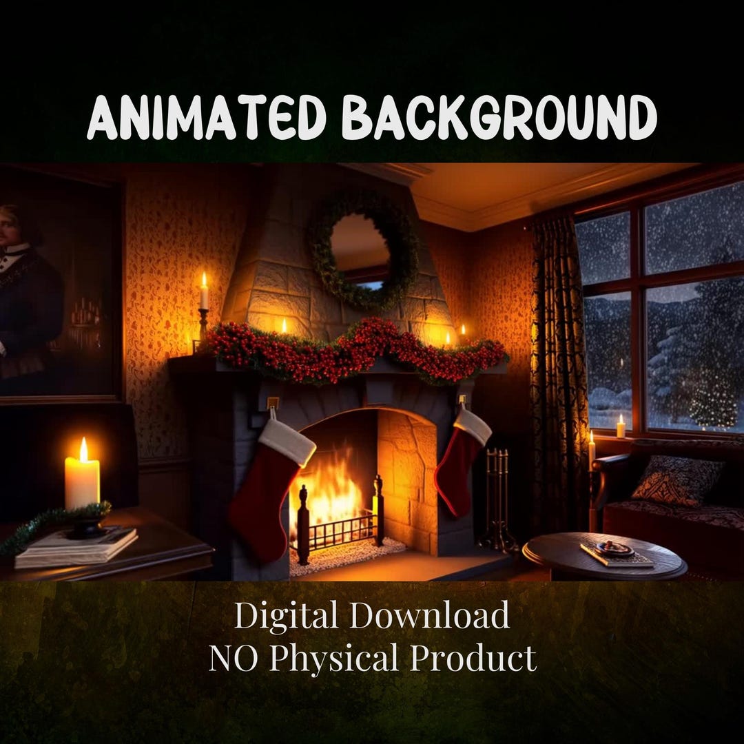 HD Animated Background, Victorian Christmas V1, Seamless 10 Second MP4 ...