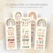 Rainbow Boho Bookmarks Printable DIY Book Lover Gift (PDF and PNG ...
