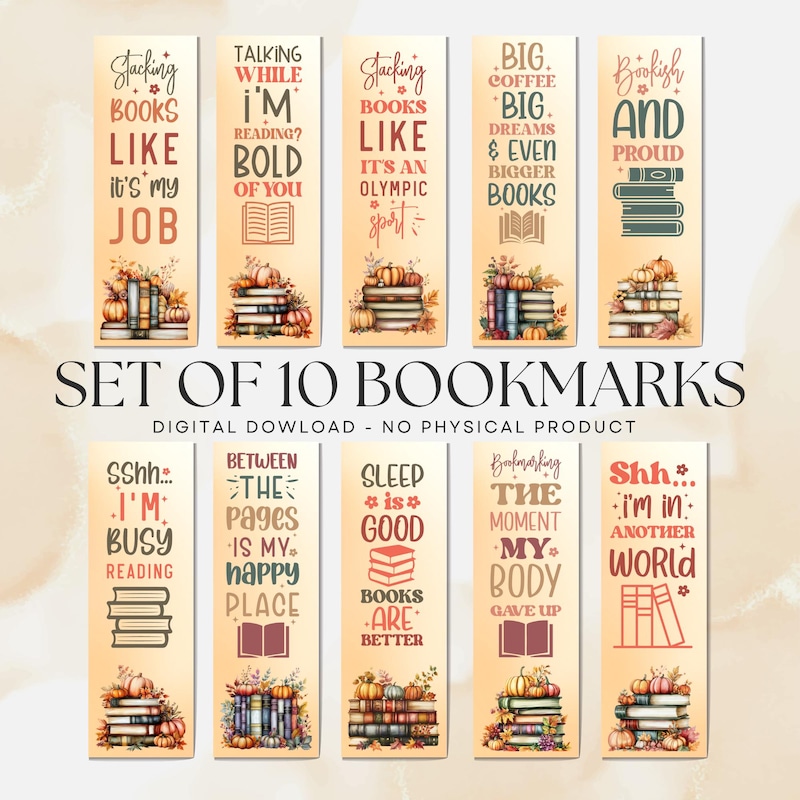 Fall Book Stack - Etsy