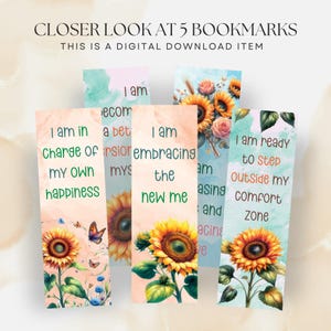 Affirmation Bookmarks: Printable DIY Gift for Book Lovers (PDF Download ...