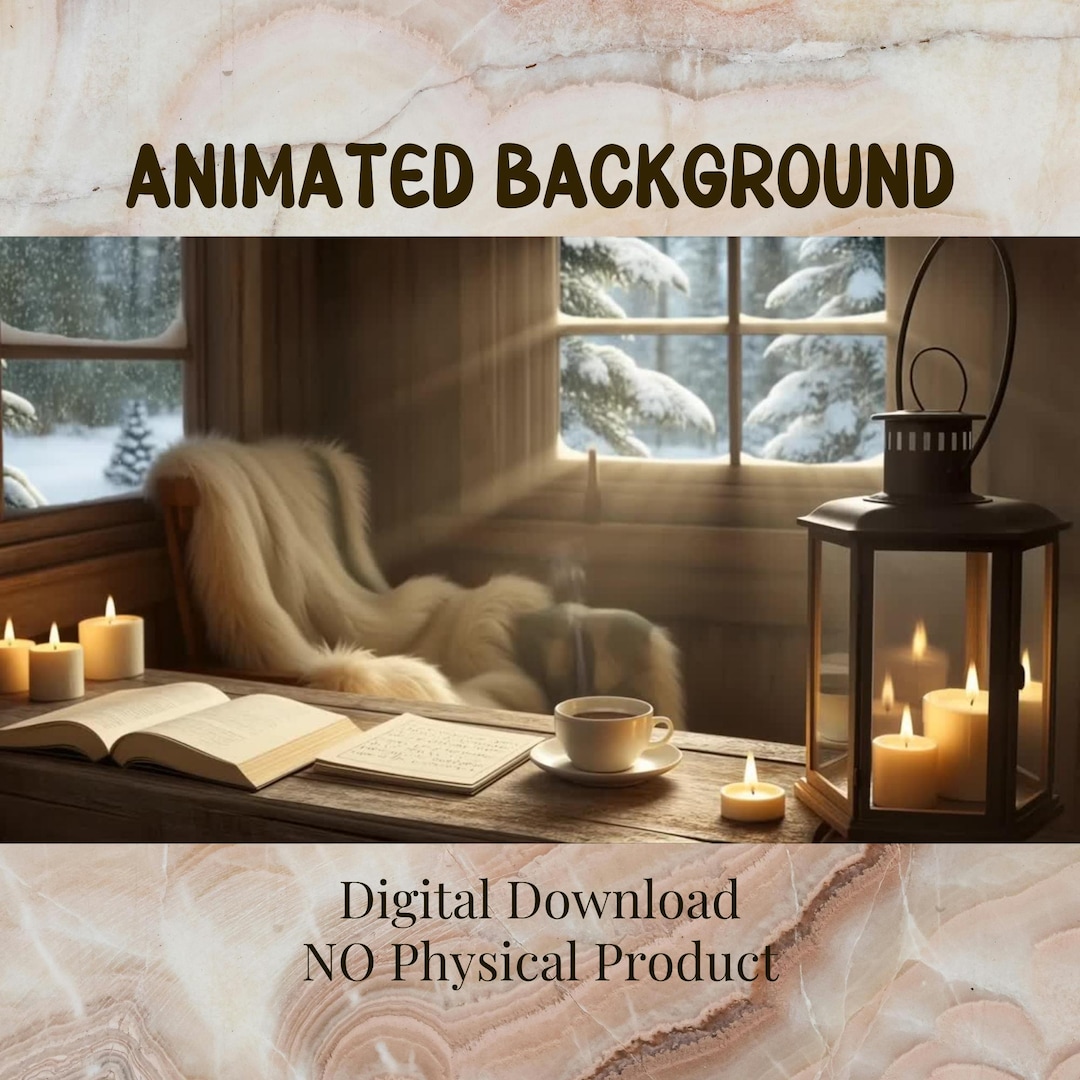 4K Animated Background, Cottage Devotional V2, Seamless 10 Second MP4 ...