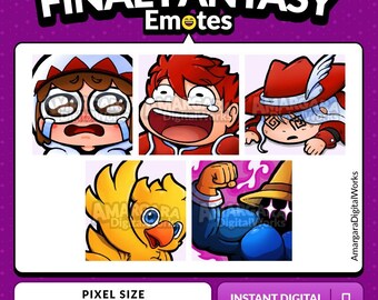 Final Fantasy 9 IX - Vivi Ornitier Emote Set Anime Emotes, Discord ...