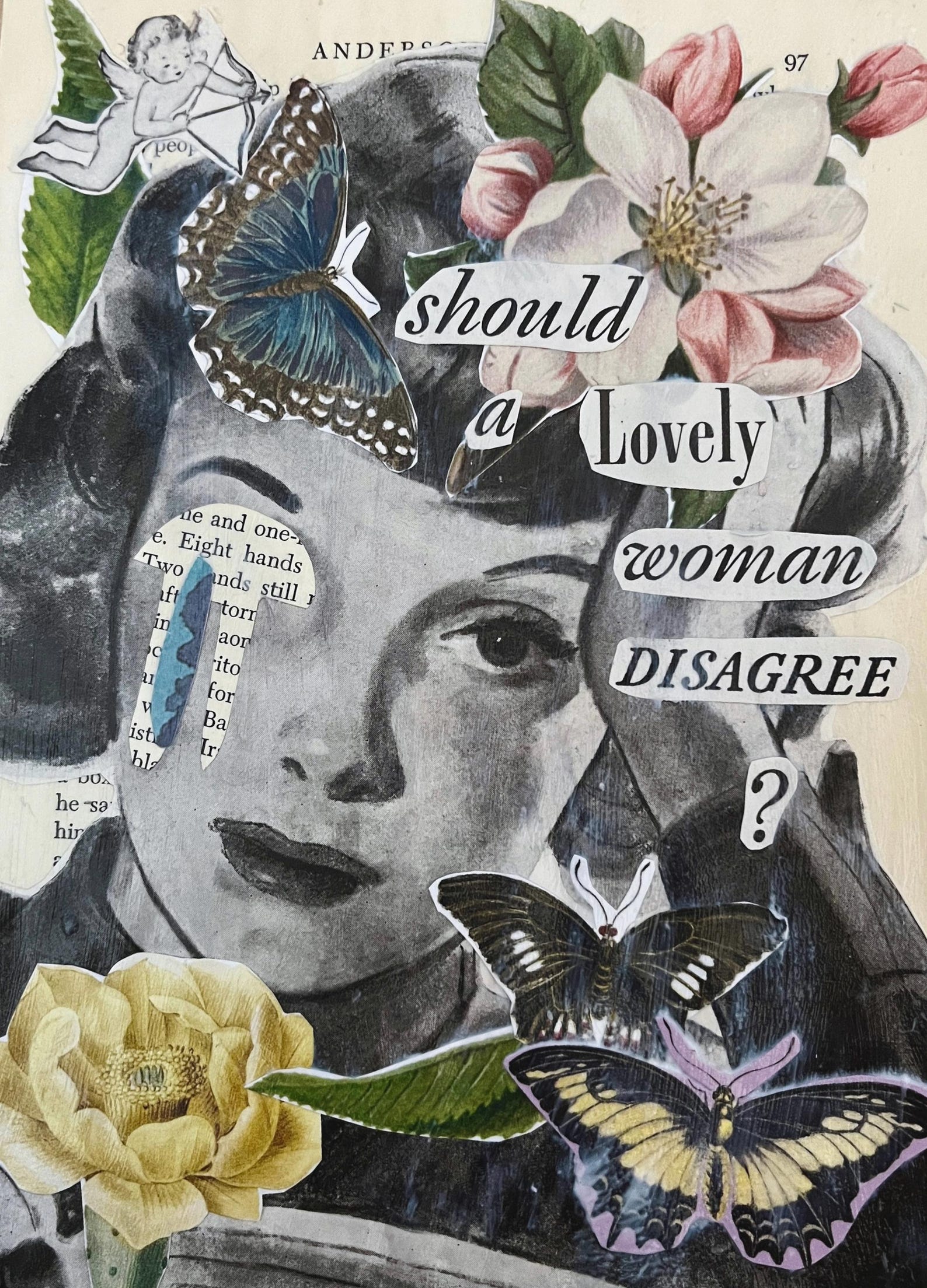 Lovely Woman (collage Art, Digital Wall Print) - Etsy