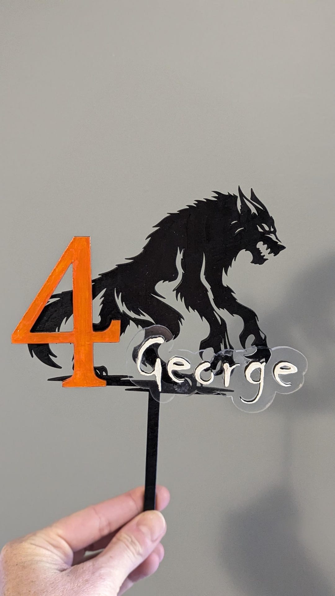 Werewolf Birthday Cake Topper, Wolf Birthday, Scary Birthday Cake ...