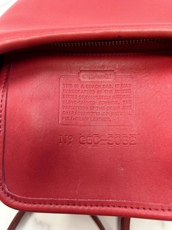 Vintage Coach Red Mambo Crossbody Bag 9062 - Gem