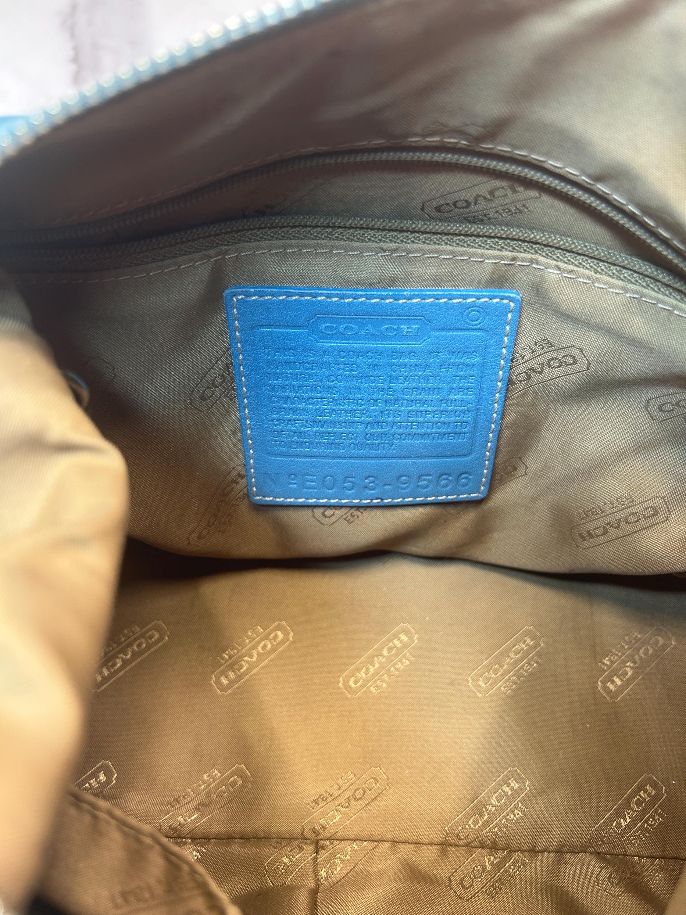 Coach Glacier Blue Legacy Hobo Shoulder Bag 9566 - Etsy