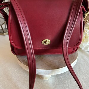 Coach Vintage Red Rambler Legacy Bag 9061 Brass Hardware - Etsy