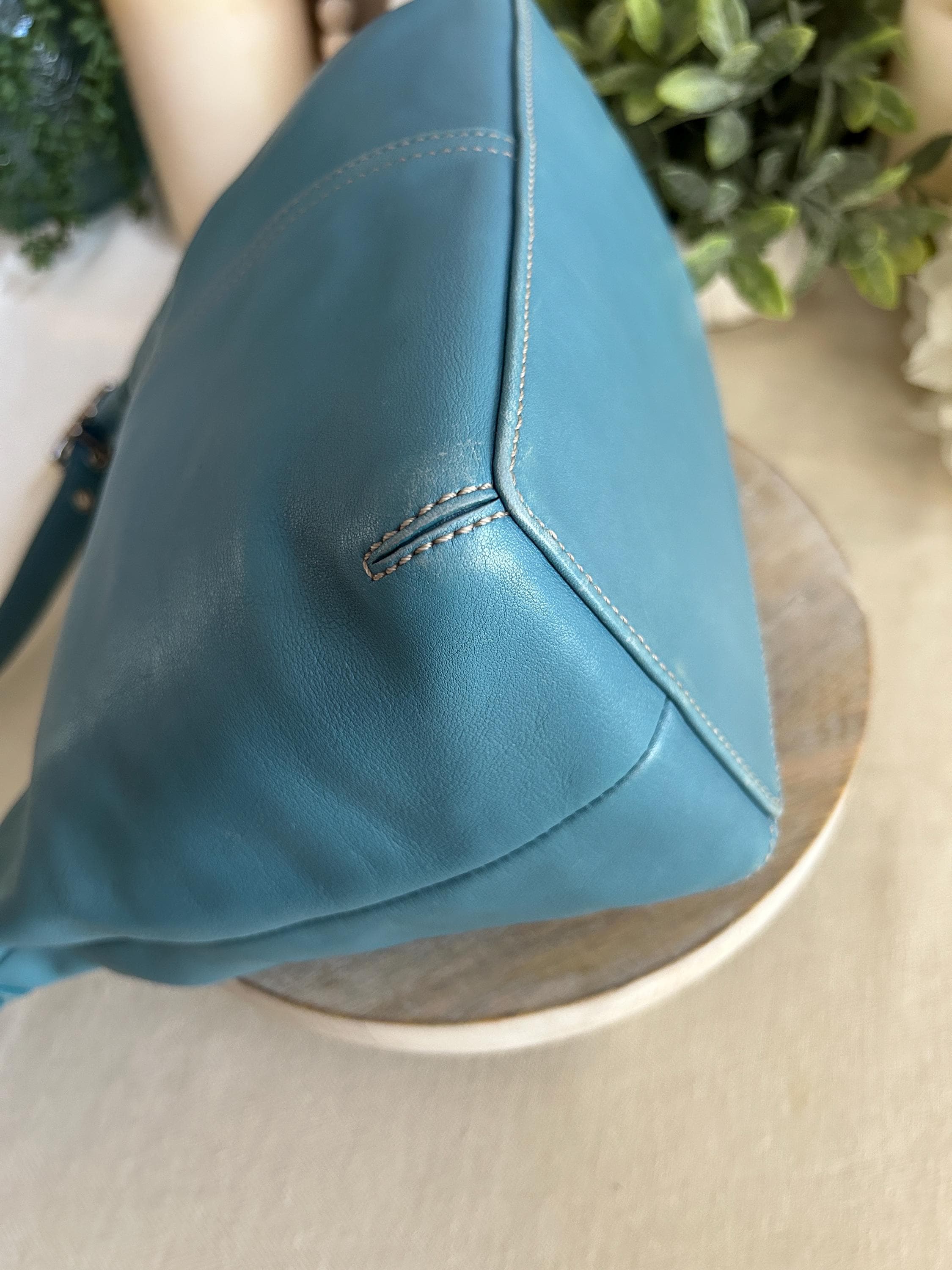 Coach Glacier Blue Legacy Hobo Shoulder Bag 9566 - Etsy